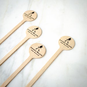 Wooden Drink Stirrers, Company Logo Swizzle Sticks, Whiskey Signature ...