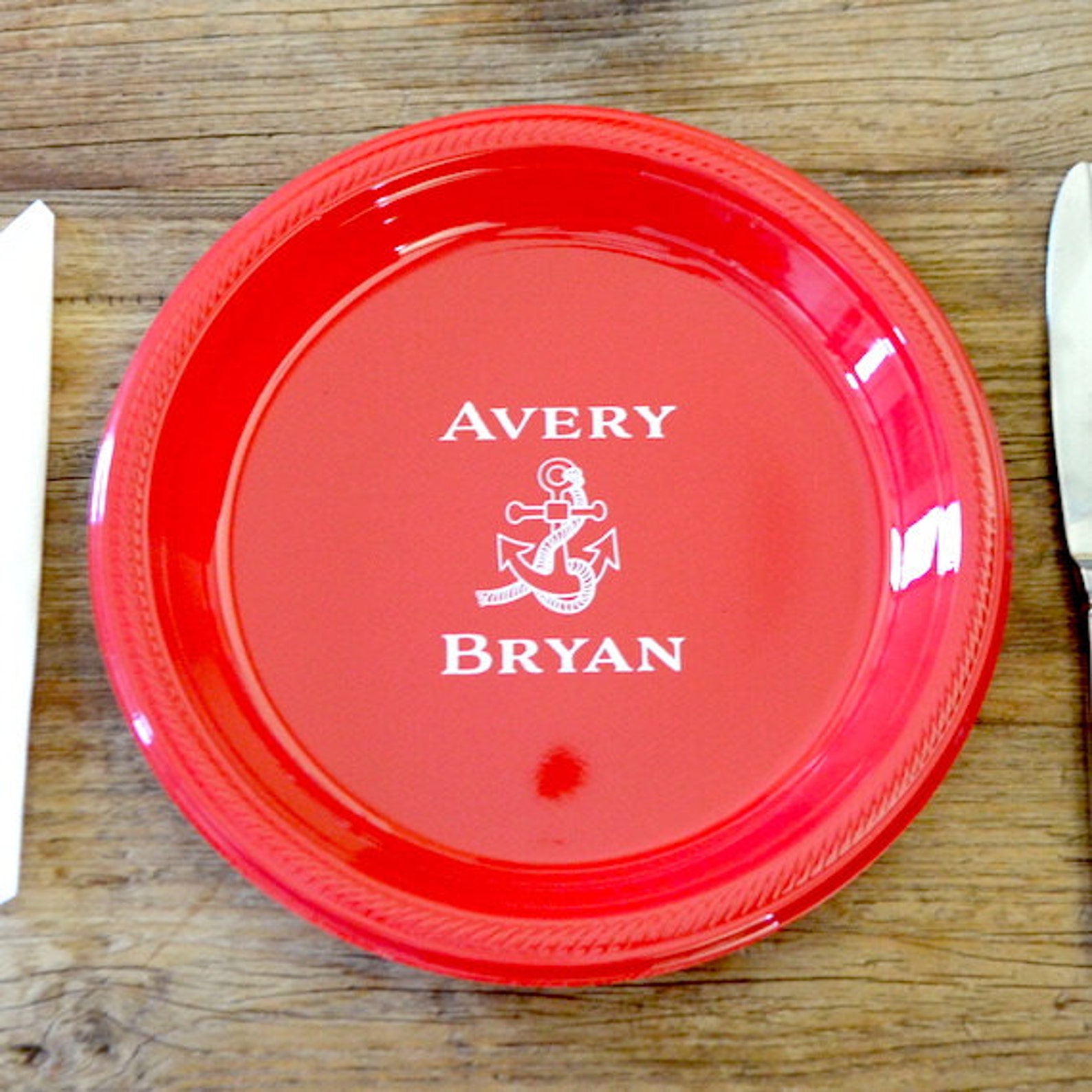 Custom Printed Party Plates Personalized Printed Plates - Etsy