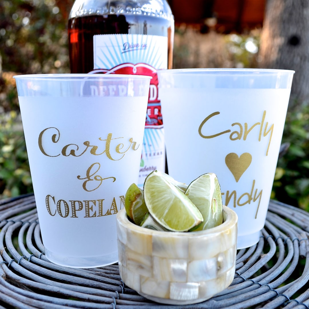 Personalized Couples' Names Shatterproof Cups, Hostess Gift Ideas ...