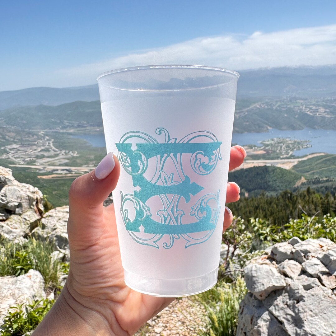 Interlocking Monogram Cups, Custom Logo Shatterproof Cups, Custom Frost ...