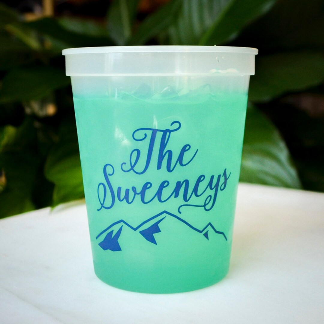 Custom Wedding Color Changing Cups, Personalized Mood Cups, Monogrammed ...