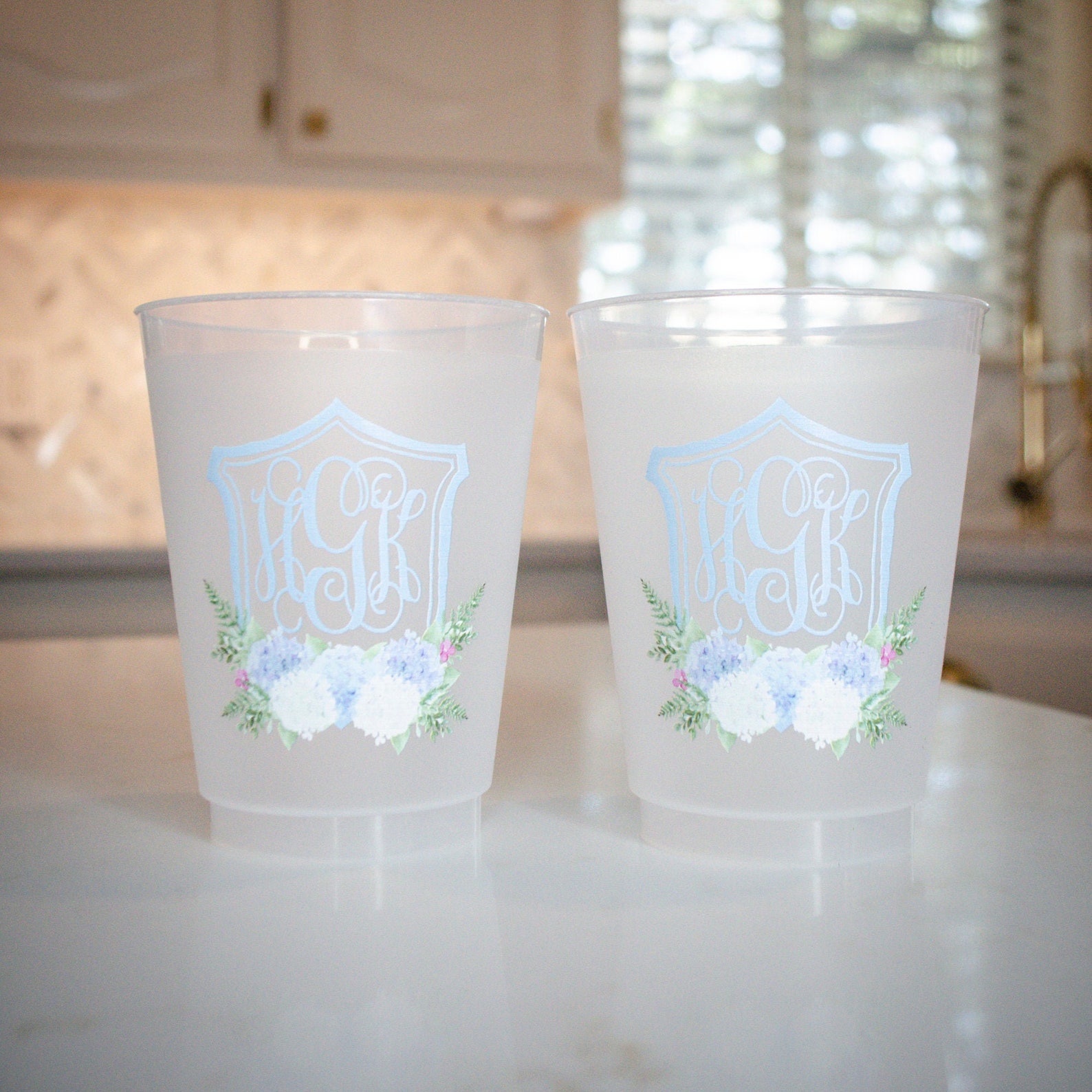 Full Color Wedding Crest Frost Flex Cups Custom Printed - Etsy