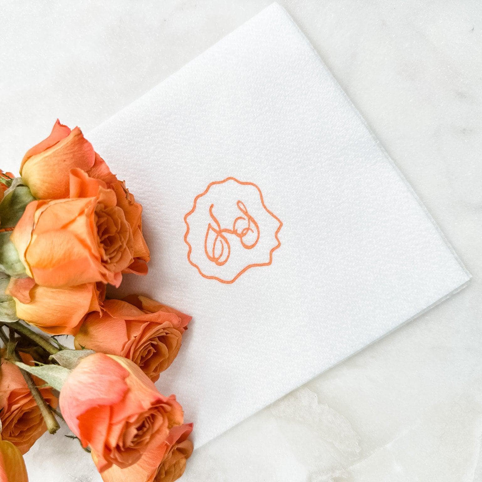 Custom Linen-like Cocktail Napkins, Personalized Linun Beverage Napkins ...