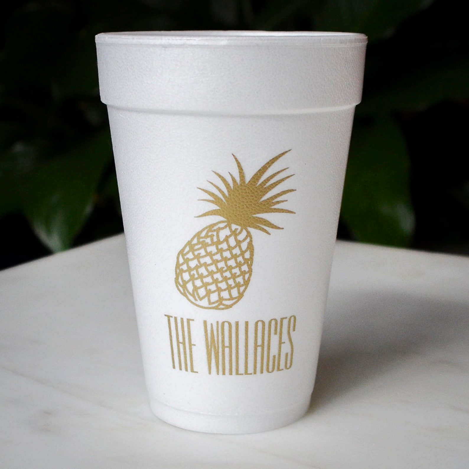 Personalized Holiday Party Styrofoam Cups Custom Styrofoam - Etsy