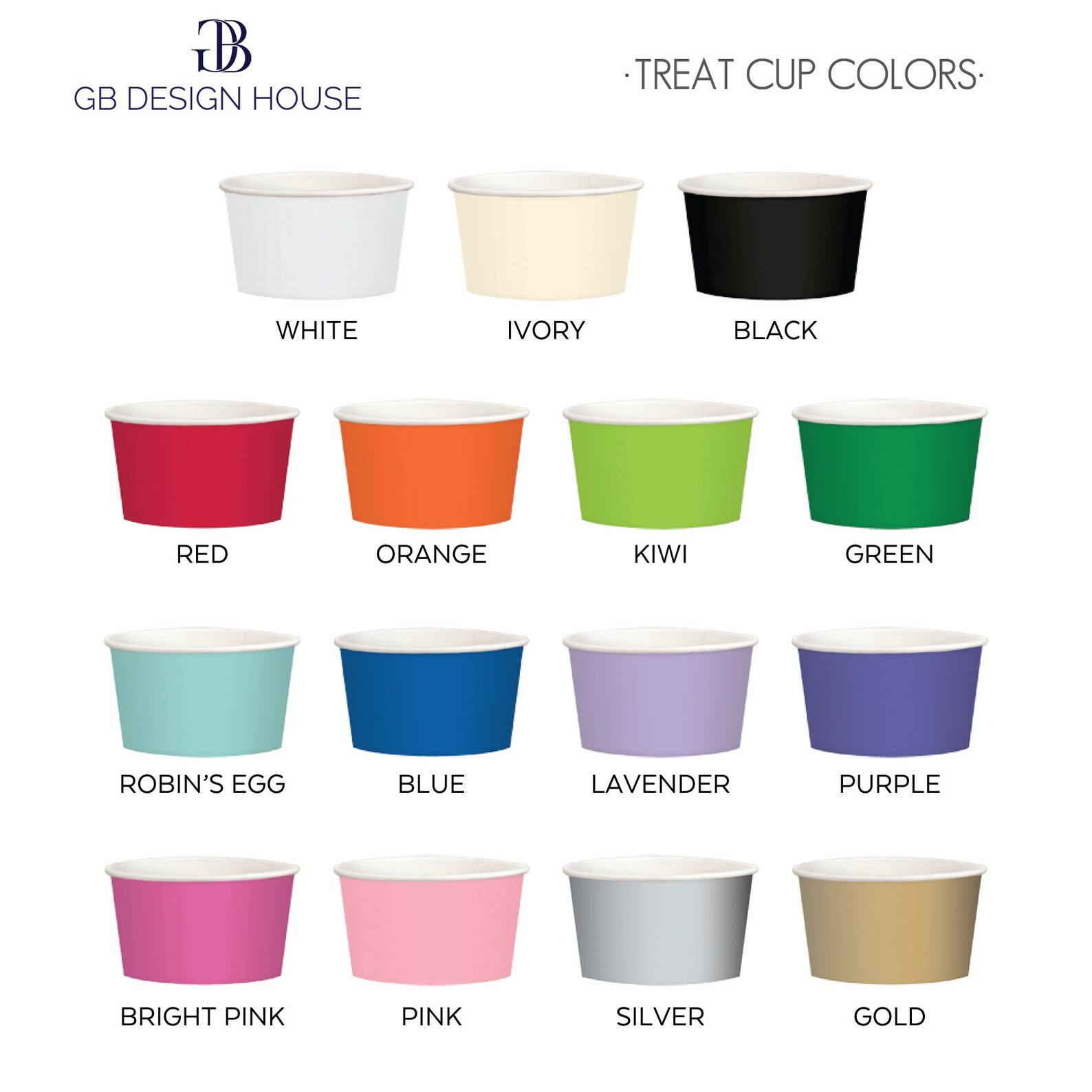 Personalized Paper Ice Cream Cups Recyclable Paper Treat - Etsy