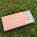 Printed a Perfect Match Personalized Matches, Custom Wedding Matchboxes ...