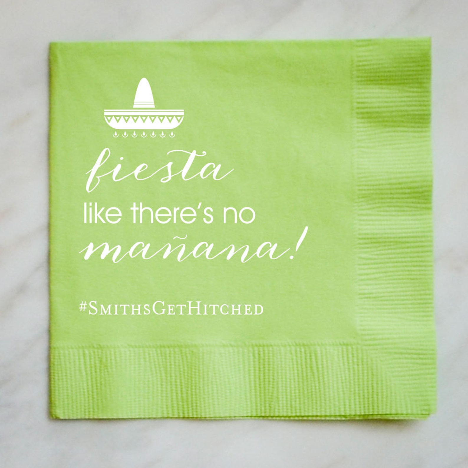 Personalized Fiesta Party Napkins, Custom Fiesta Bar Napkins, Fiesta ...