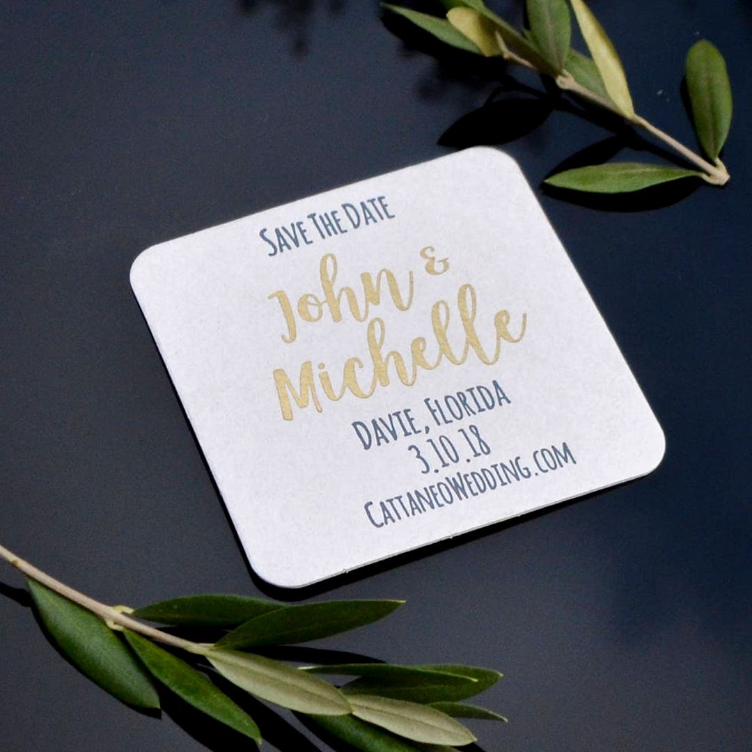 Save the Date Coasters, Personalized Coasters, Unique Save the Dates ...