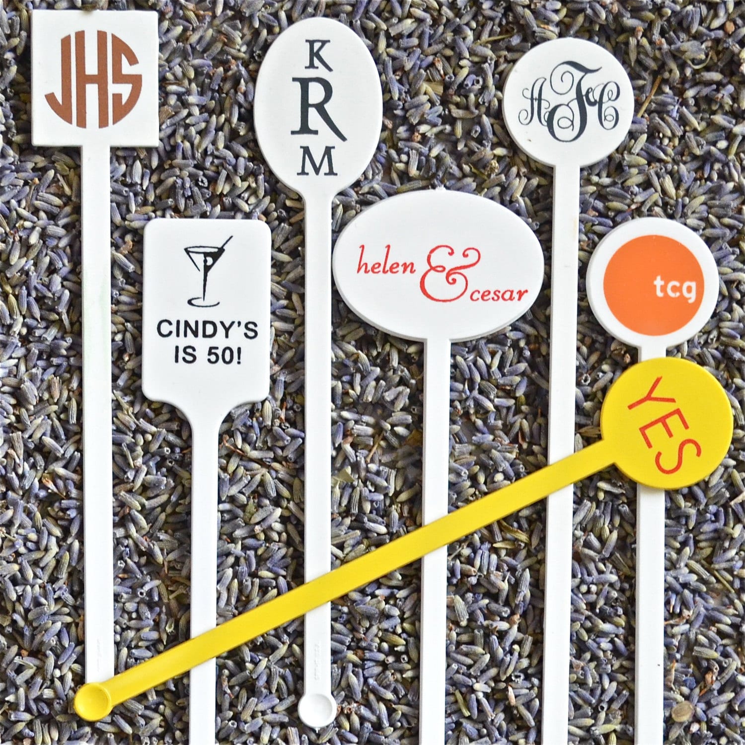 Personalized Plastic Drink Stir Sticks, Monogrammed Drink Stirrers ...