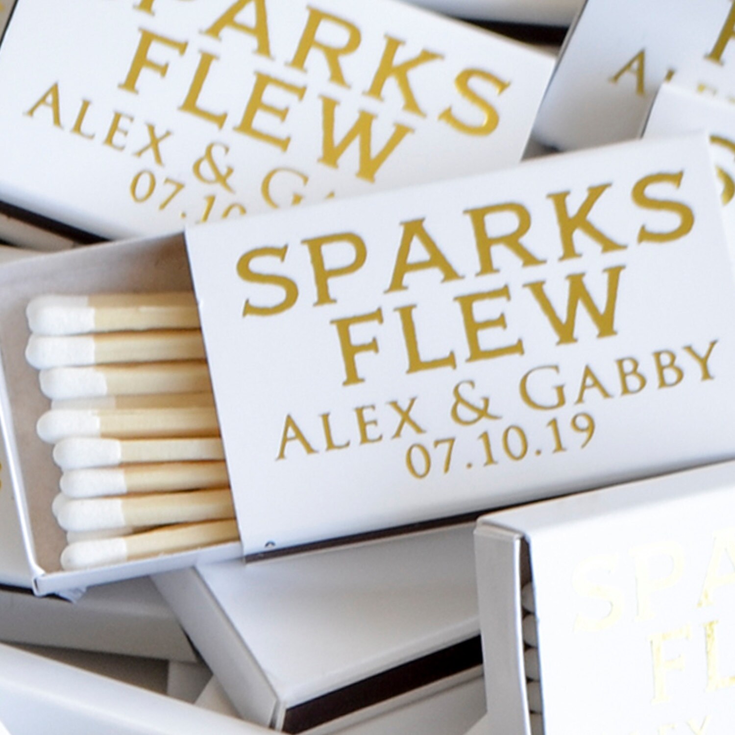 Custom Printed Wedding Matches Personalized Matchboxes | Etsy