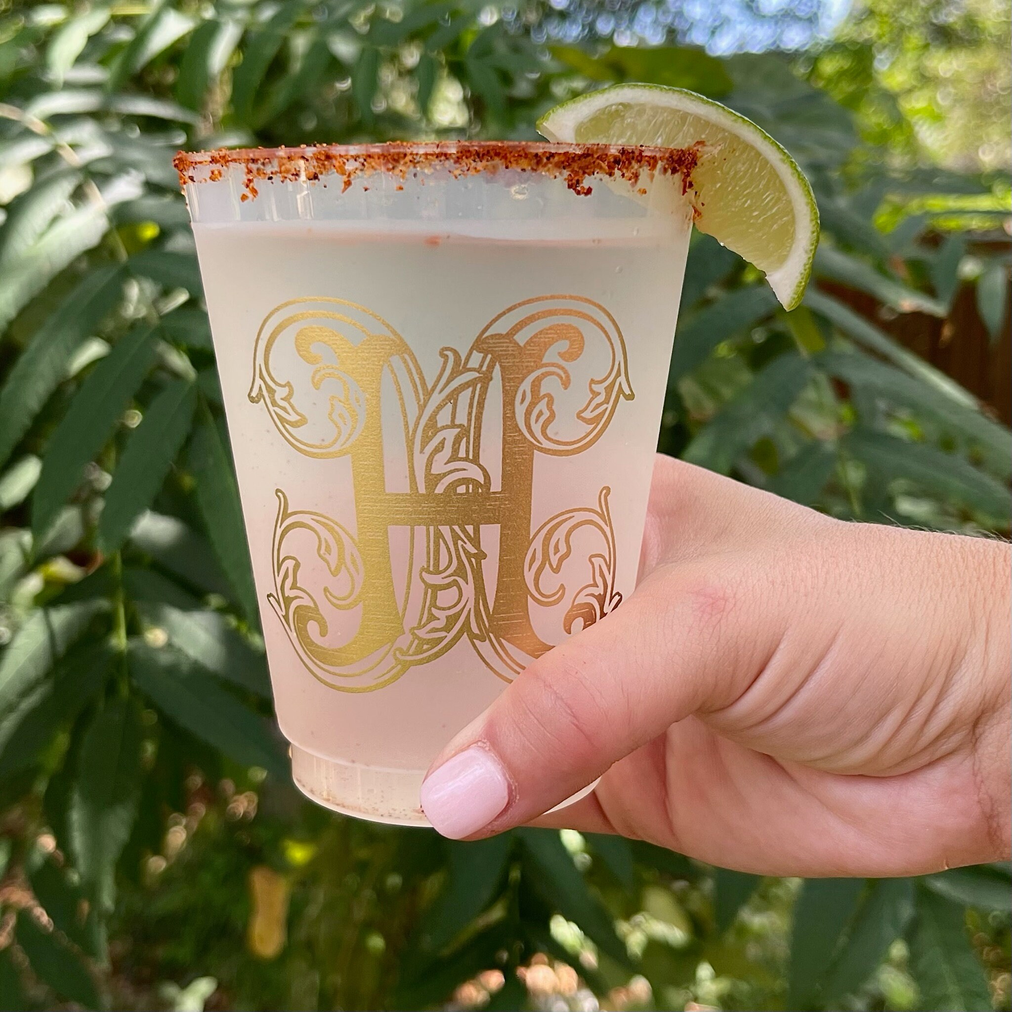 Interlocking Monogram Cups, Custom Logo Shatterproof Cups, Custom Frost ...