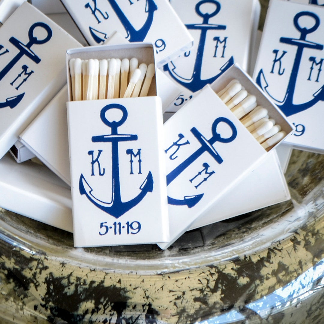 Custom Anchor Monogram Matches, Personalized Anchor Monogram Matchbooks ...