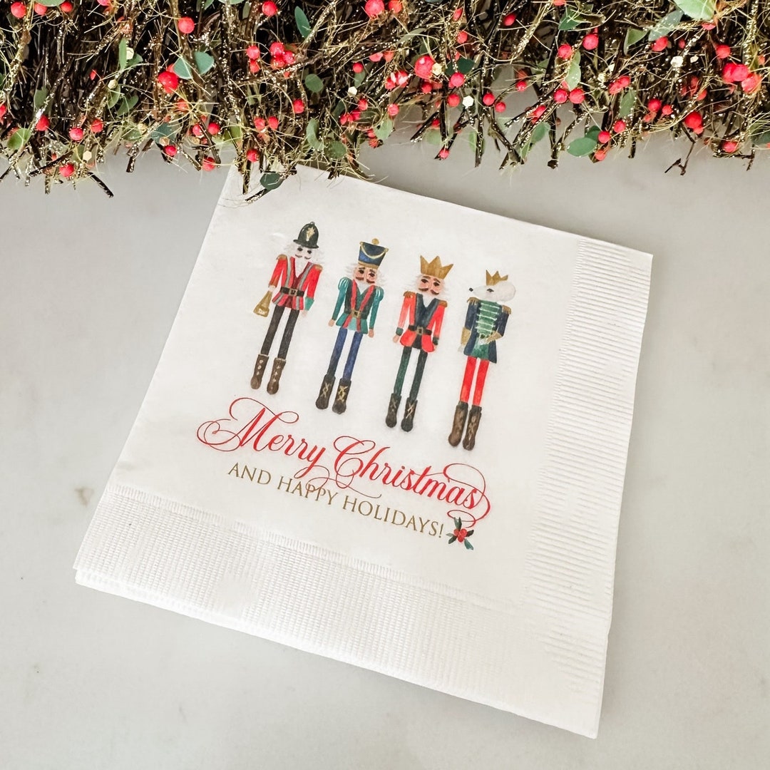 Christmas Nutcracker Full Color 3ply Napkin, Full Color Nutcracker ...