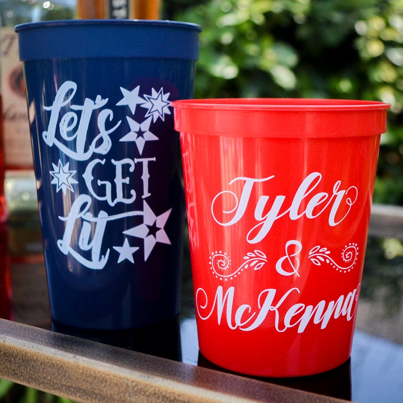 Personalized Party Cups Custom Printed Plastic Cups Mexican | Etsy