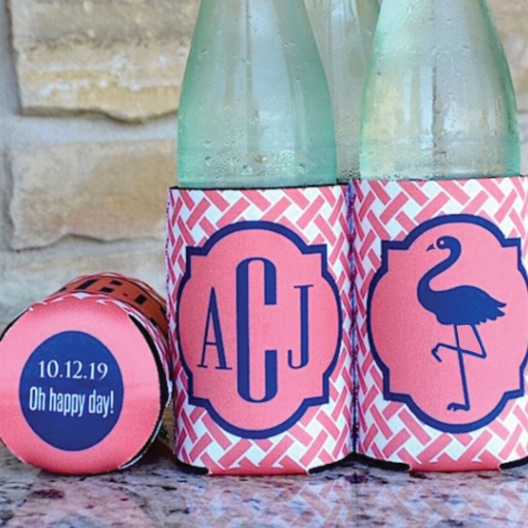 Full Color Custom Printed Party Can Coolers, Personalized Wedding ...