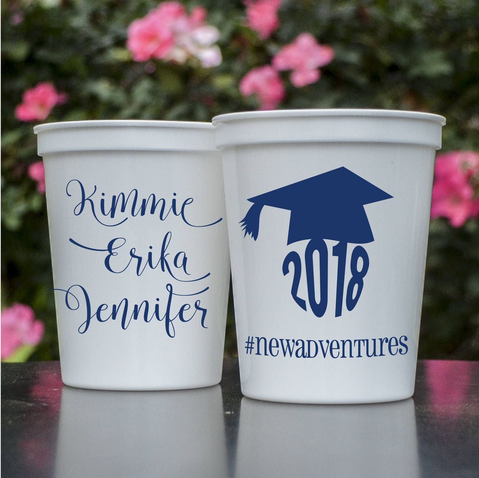 Graduation Cap Cups Graduation Tassel Printed Party Cups | Etsy