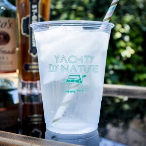 Customizable Soft Plastic Cups, Monogrammed Cups, Personalized Wedding ...