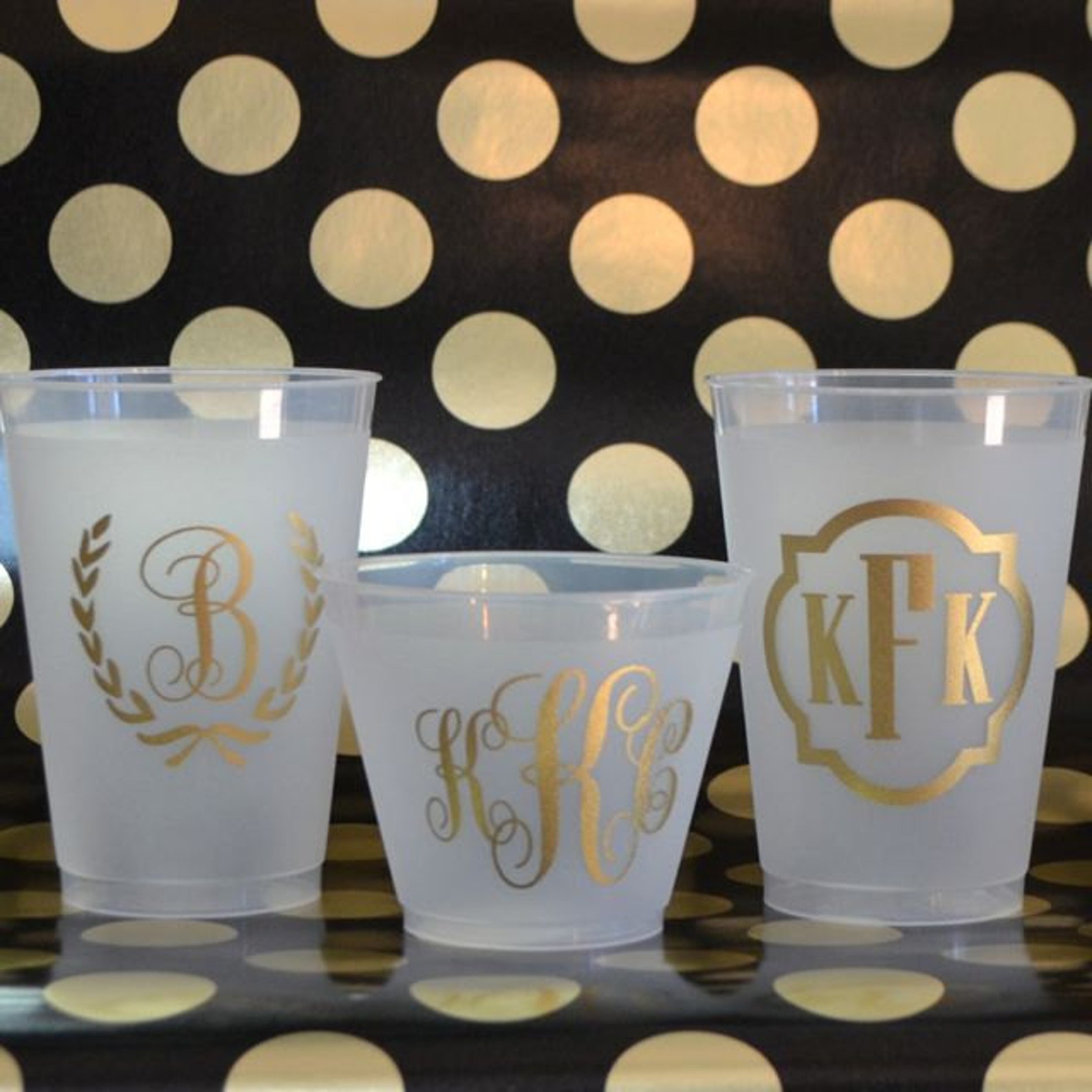Custom Printed Shatterproof Party Cups Personalized Wedding - Etsy