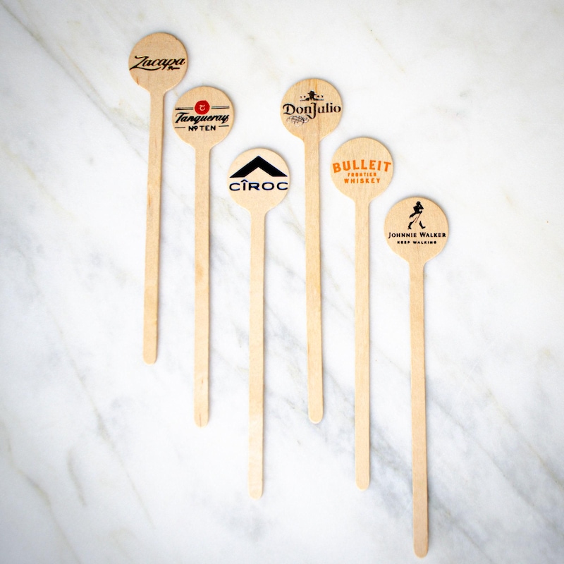 Branded Swizzle Sticks - Etsy