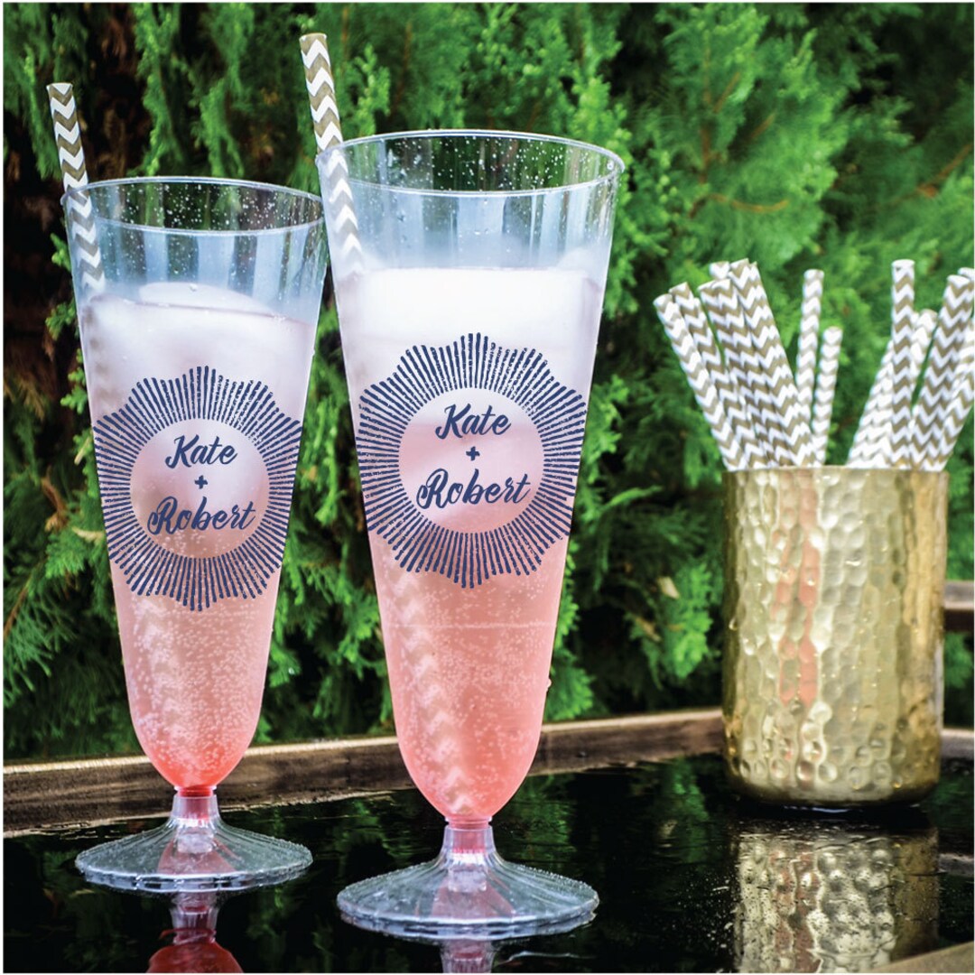 Personalized Pilsner Glasses, Custom Printed Cocktail Glasses, Stemmed ...