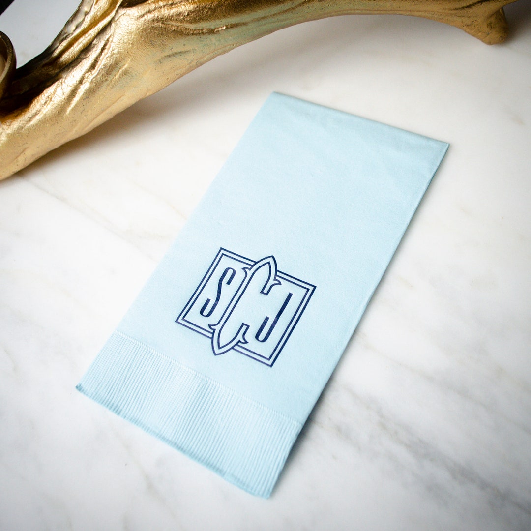 Monogrammed 3 Ply Guest Towels, Custom Printed Guest Towel Napkins ...