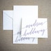 Custom Name Letterpress Folded A2 Stationery & Envelope Set - Etsy