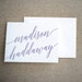 Custom Name Letterpress Folded A2 Stationery & Envelope Set - Etsy