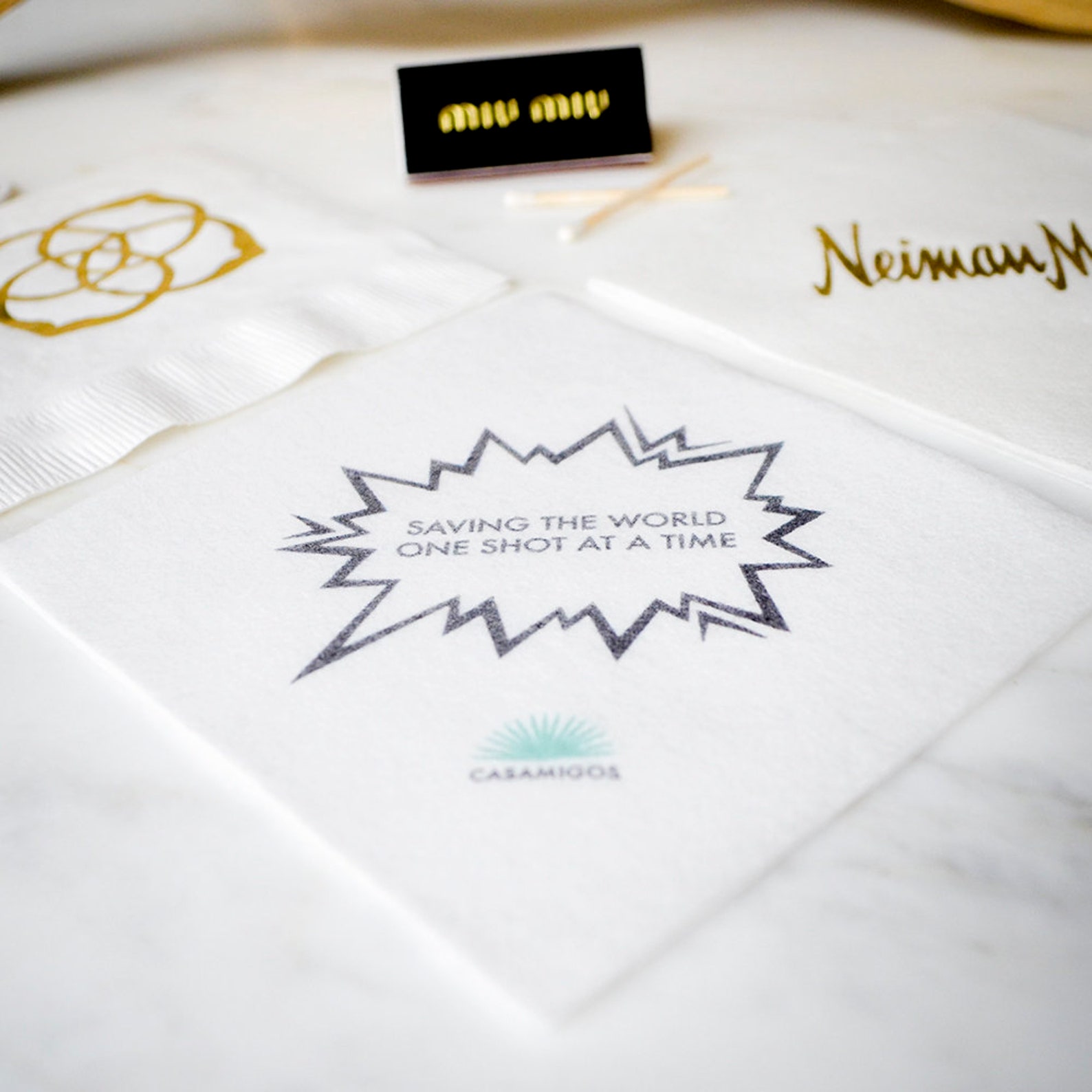 Full Color Company Logo Linen-like Napkins Corporate Event - Etsy