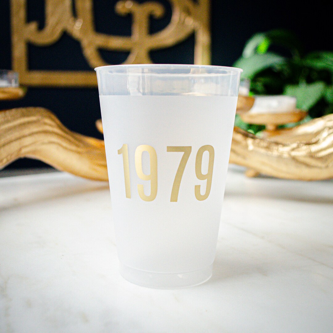 Birthday Year Cups, 40th Birthday Party Cups, Custom Shatterproof ...