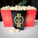 Custom Popcorn Party Favor Boxes, Hollywood Theme Party, Movie Night ...