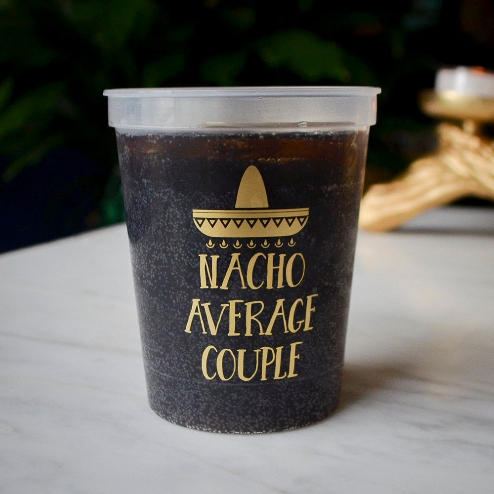 Personalized Maracas Party Cups, Fiesta Theme Engagement Party Cups ...