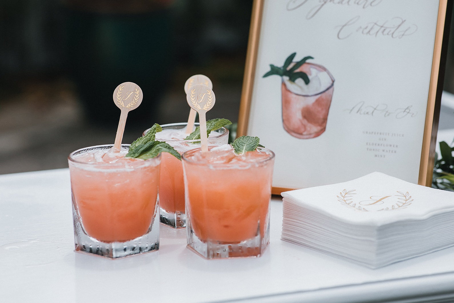 Wedding Logo Stir Sticks Wooden Drink Stirrers Monogram - Etsy