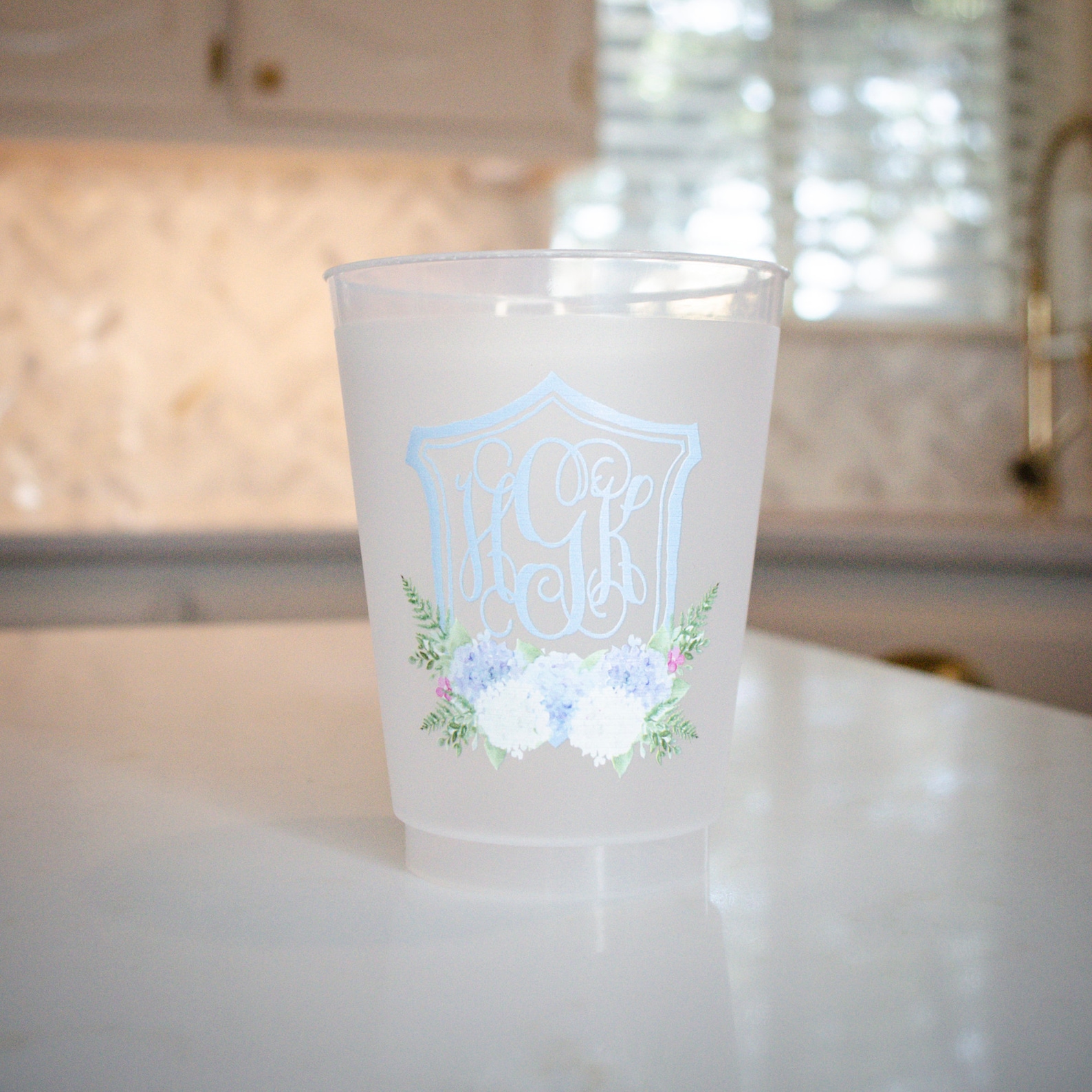 Full Color Wedding Crest Frost Flex Cups Custom Printed - Etsy