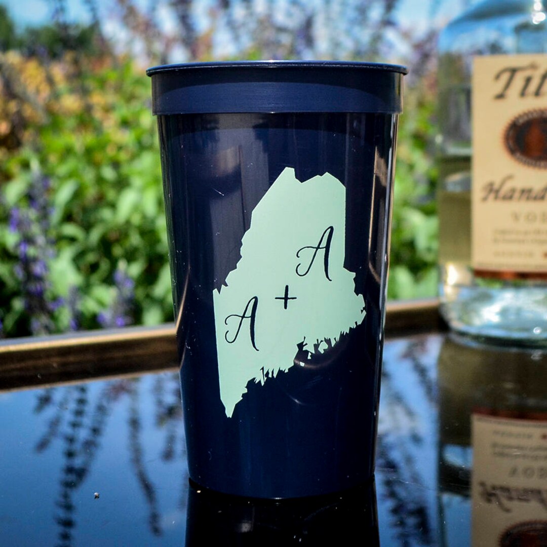 Couples Shower State Cups, Personalized State Cups, Engagement Party ...