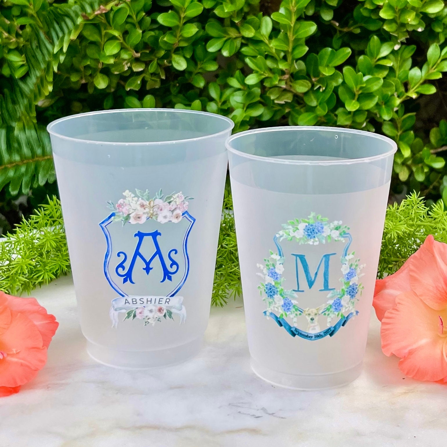 Custom Crest Watercolor Shatterproof Cups Full Color - Etsy