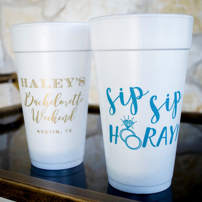 Custom Drink Drank Drunk Party Cups Personalized Styrofoam - Etsy