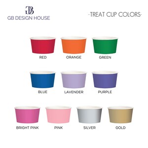 Monogrammed Ice Cream Cups, Wedding Dessert Bar, Custom Paper Bowls ...