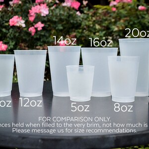 Modern Wedding Shatterproof Cups Monogram Cups Oh Happy Day - Etsy