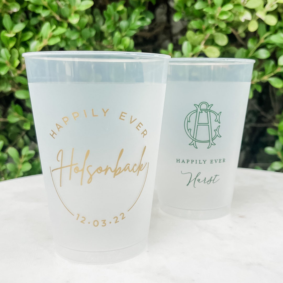 Happily Ever Shatterproof Cups, Personalized Shatterproof Cups, Custom ...