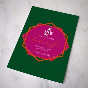 Custom Full Color Venue Art Wedding Invitation, Floral Full Color ...