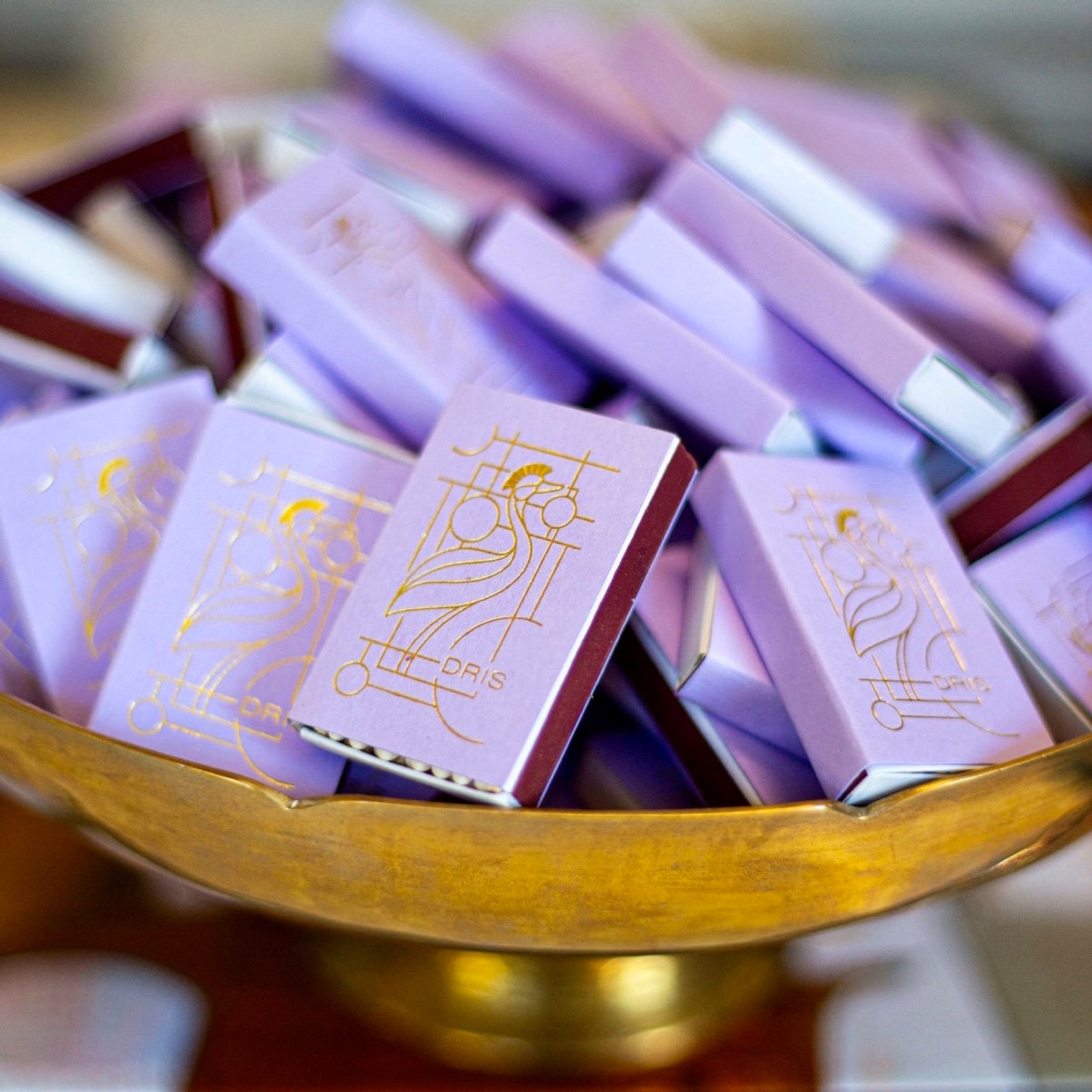 Gold Foil Wedding Matchboxes Custom Designed Matchbox Favors - Etsy