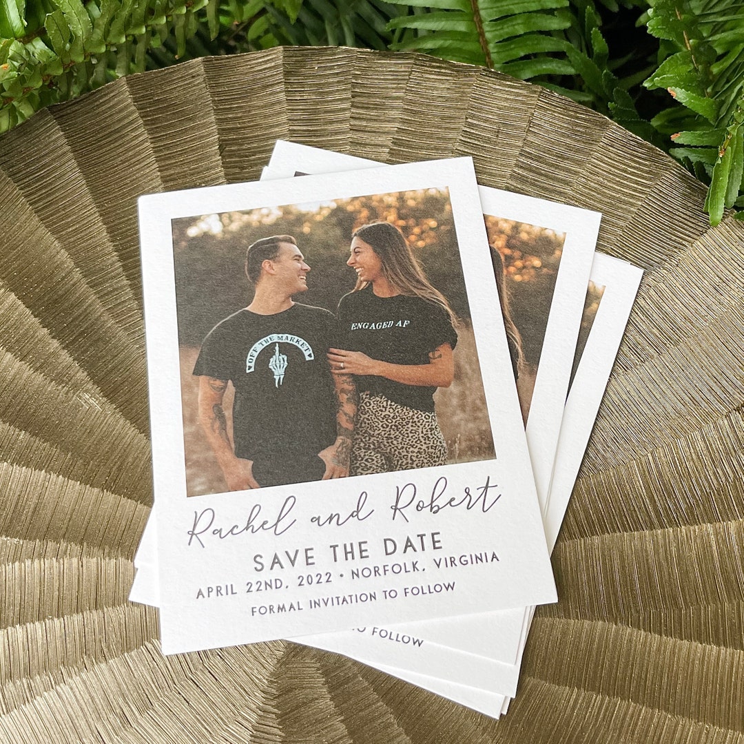 Custom Save the Date Cards, Personalized Engagement Photo Save the Date ...