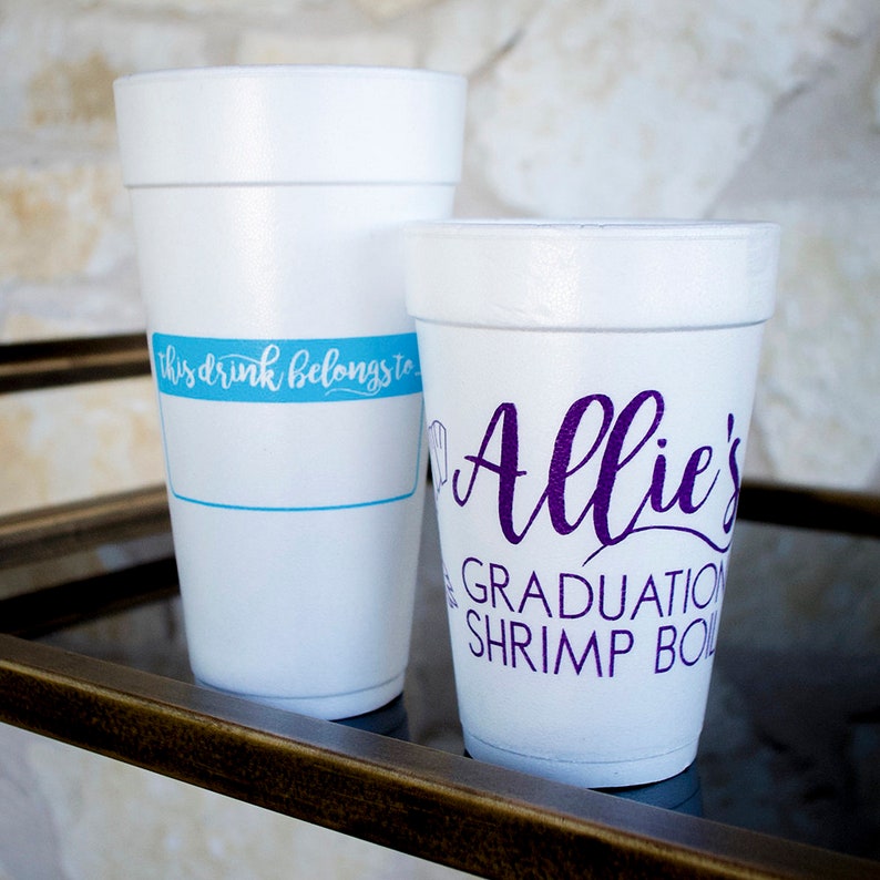 Personalized State Image Styrofoam Party Cups, State Pride, State ...