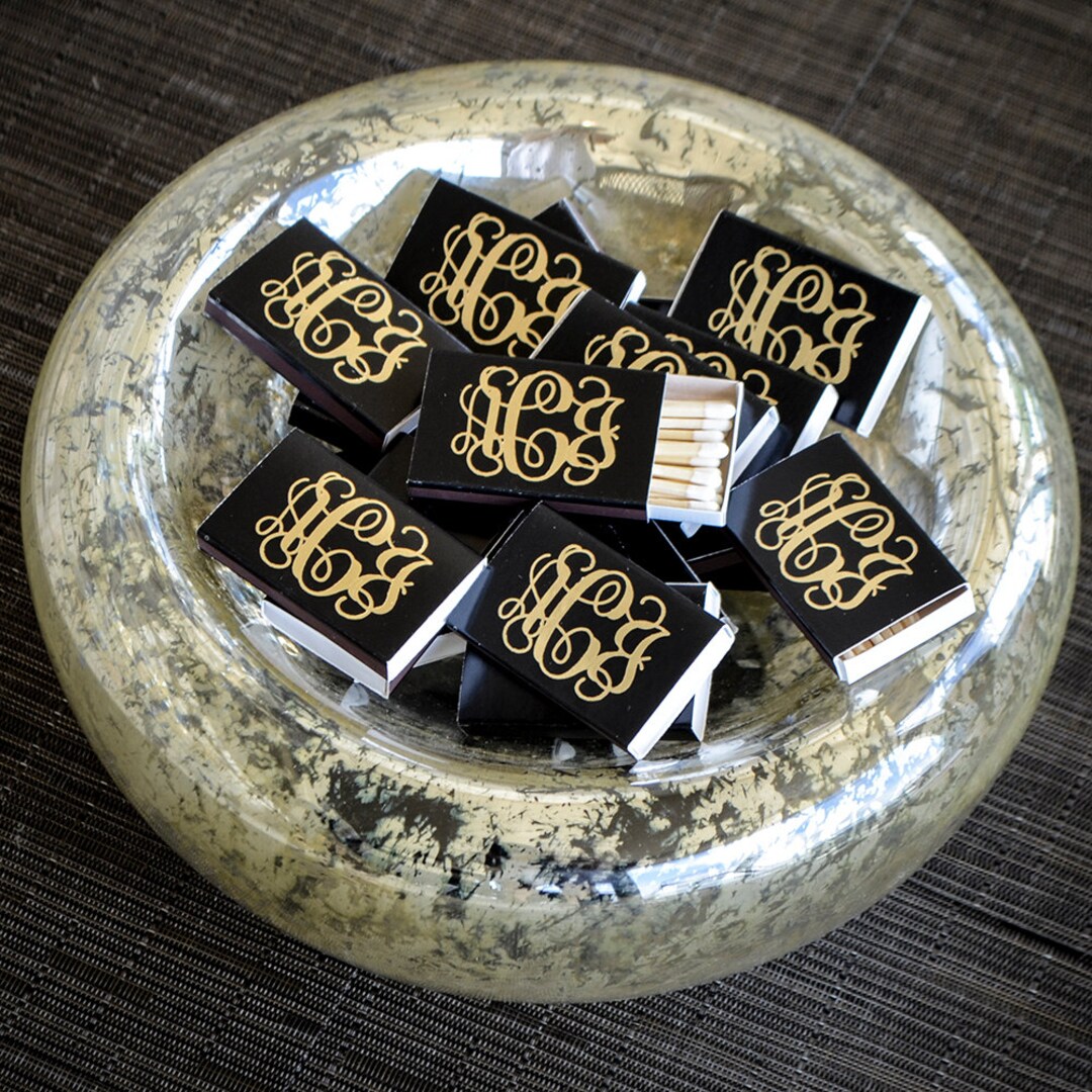 Monogrammed Wedding Matches, Personalized Wedding Matches, Custom ...
