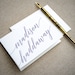Custom Name Letterpress Folded A2 Stationery & Envelope Set - Etsy