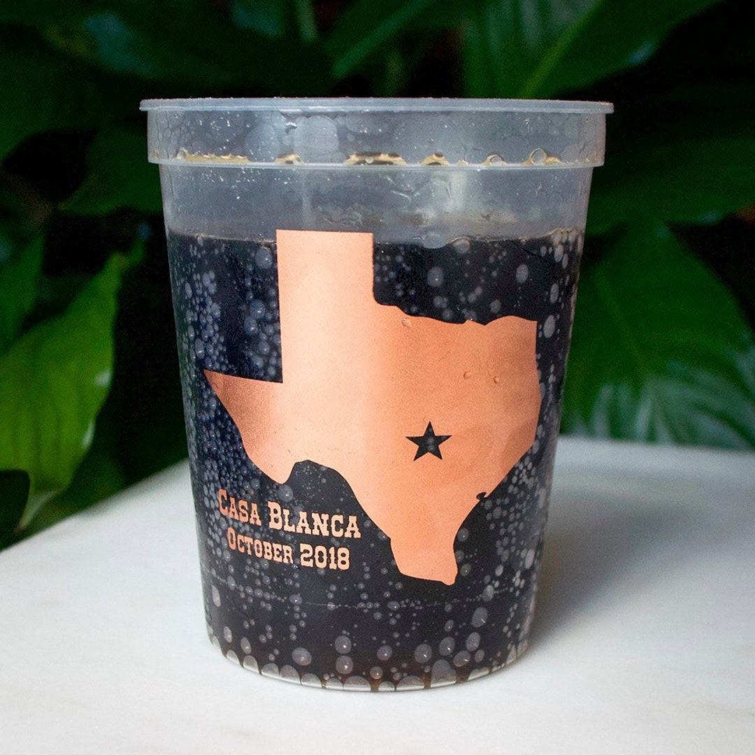 Custom Texas Party Cups, Ranch Cups, Plastic Stadium Cups, Deer Lease ...