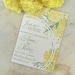 Custom Full Color Venue Art Wedding Invitation, Floral Full Color ...