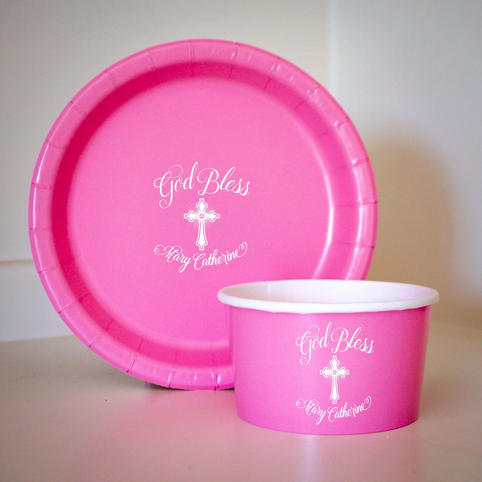 Custom Baptism Plates First Communion Plates Printed Plates - Etsy.de