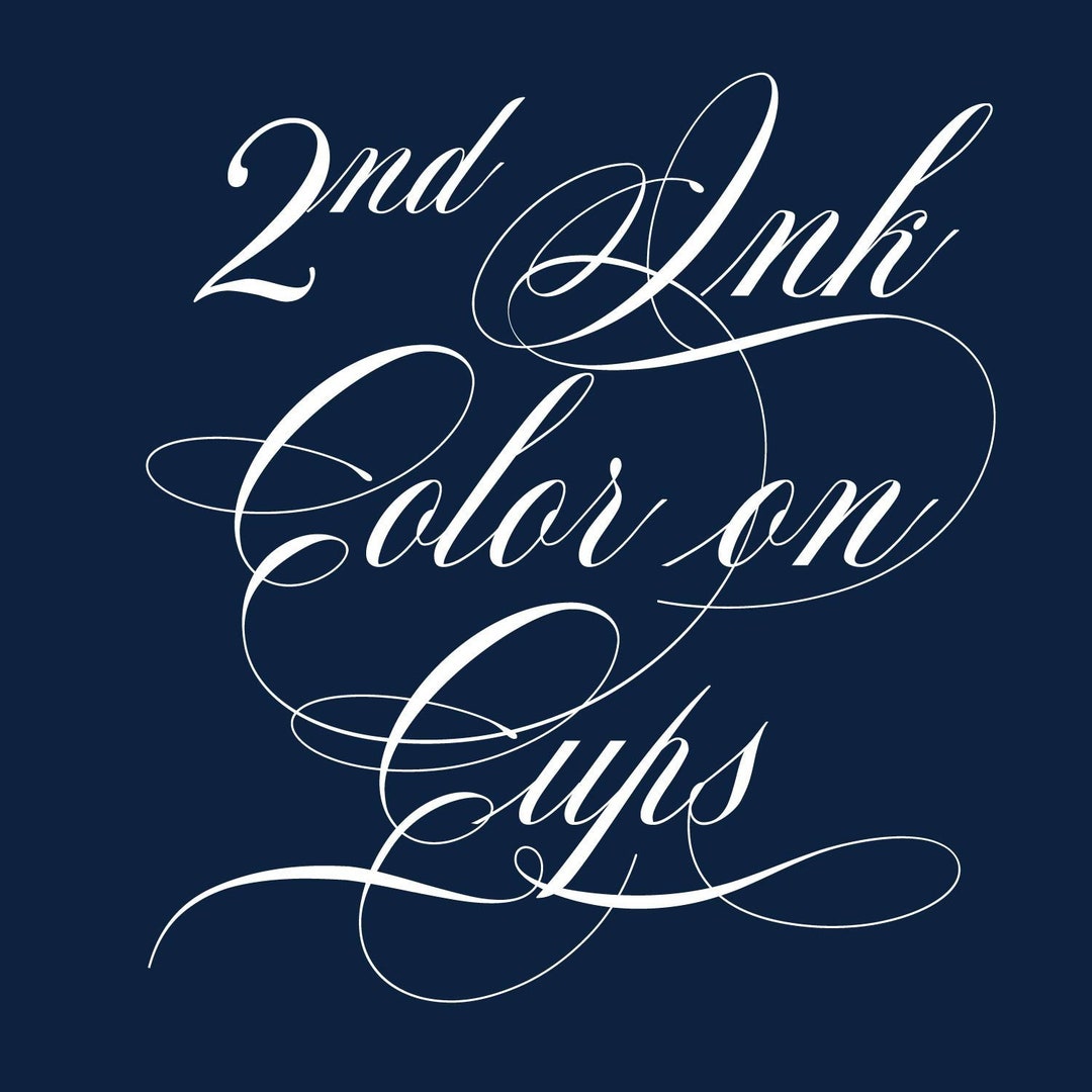 2nd Ink Color for Cups - Etsy