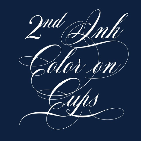 2nd Ink Color for Cups | Etsy